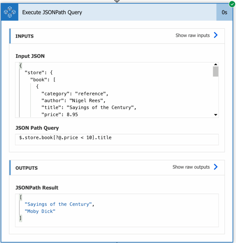Execute JSONPath Query - Composer for Power Automate